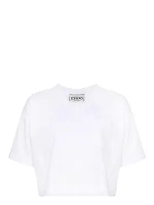 ICEBERG Cropped Cotton T-Shirt
