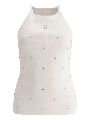 Givenchy Rhinestone-embellished Top - White
