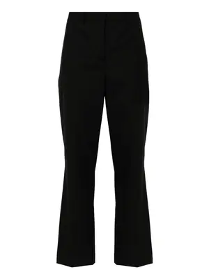 SEMICOUTURE Slim-leg Cropped Trousers - Black