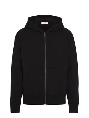Valentino Garavani Zipped Hoodie - Black