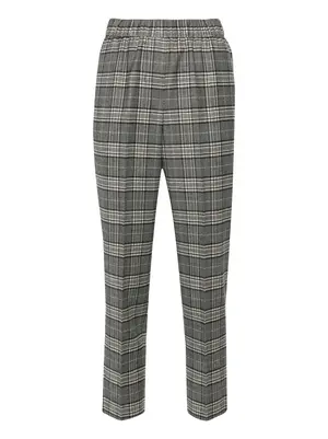 Peserico Peserico Plaid Trousers Grey