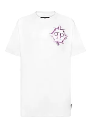 Philipp Plein Chrome Logo-print T-shirt - White