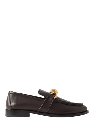 BOTTEGA VENETA Bottega Veneta Astaire Embellished Leather Loafers