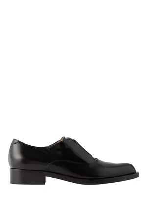 GIANVITO ROSSI Gianvito Rossi Dover Glossed-Leather Loafers