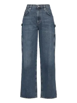 AGOLDE Wide-leg High-waisted Jeans - Blue