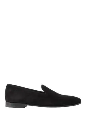 Manolo Blahnik Mario Suede Loafers - Black