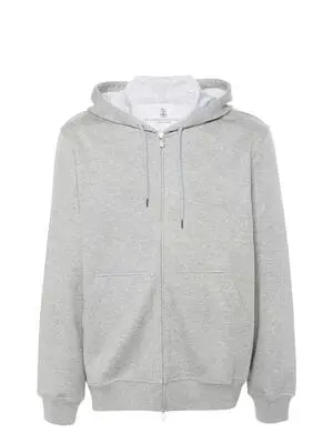 Brunello Cucinelli Zip Hoodie - Grey