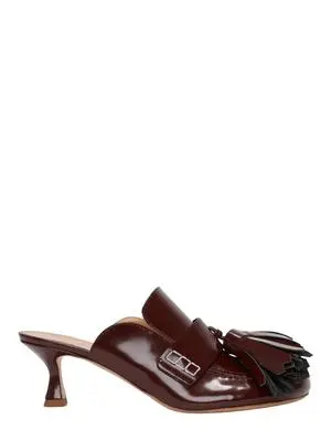 JW Anderson Tassel-detail Leather Mules - Red