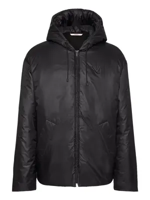 Valentino Garavani V-detail Padded Jacket - Black