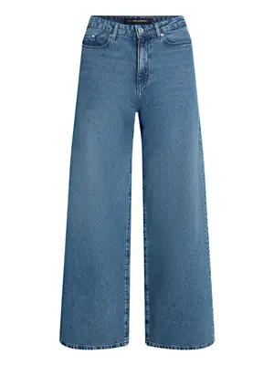 Karl Lagerfeld Mid-rise Wide-leg Jeans - Blue