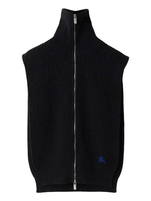 Burberry Zip-up Cashmere Cape - Blue
