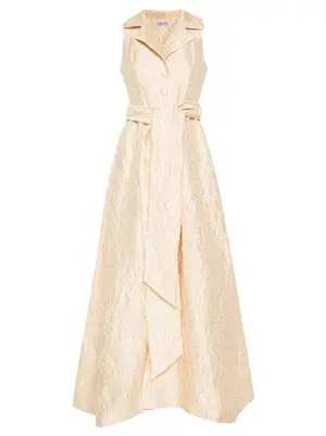 BARUNI Brocade Maxi Dress - Neutrals