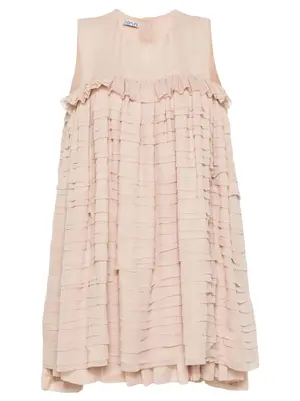 BARUNI Ruffled Mini Dress - Neutrals
