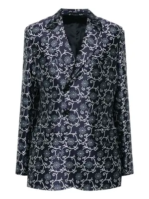 Kenzo Marguerite Patterned Blazer - Blue