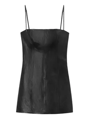 Alexander Wang Square-neck Minidress - Black