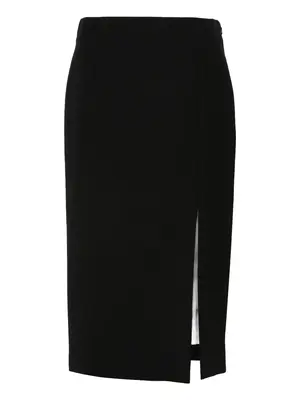 Moschino Side-slit Pencil Skirt - Black