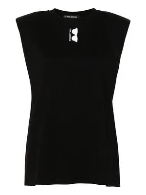Karl Lagerfeld Sunglasses Tank Top - Black