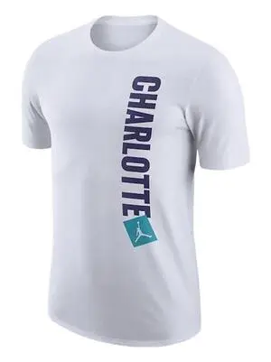 JORDAN Nba Charlotte Hornets Essential Statement Edition T-shirt - White