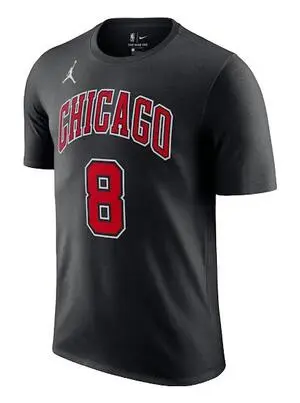 JORDAN Nba Chicago Bulls Zach Lavine T-shirt - Black/red