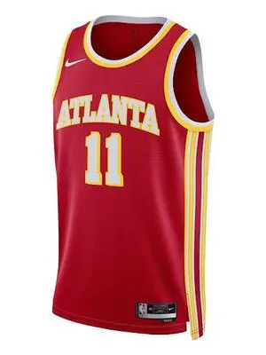 Nike Nba Atlanta Hawks Trae Young Icon Edition Swingman Jersey - Red/white