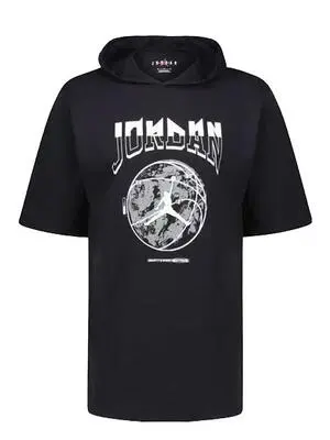 JORDAN Sport Drifit Hooded T-shirt - Black/white/grey