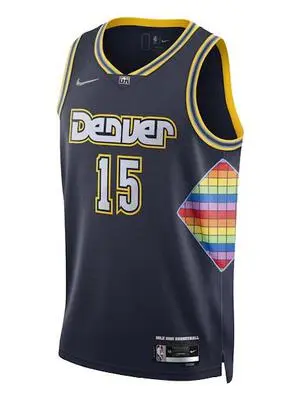 Nike Nba Denver Nuggets Jokic City Edition Swingman Jersey - Dark Blue