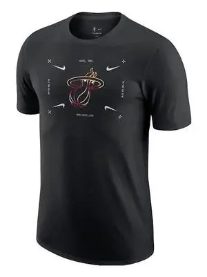 Nike Nba Miami Heat T-shirt - Black