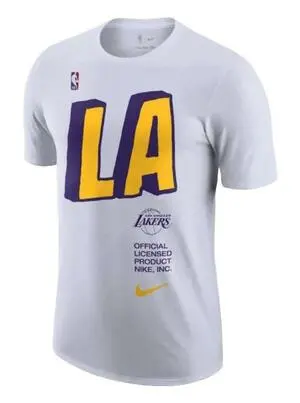 Nike Nba Los Angeles Lakers T-shirt - White