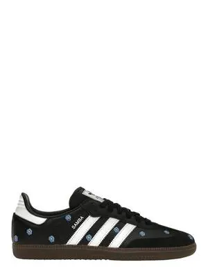 Adidas Samba Light Blue Floral Sneakers - Black/core Black/footwear White