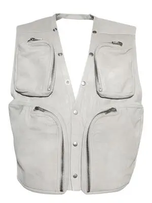 Rick Owens Porterville Cargo Vest - Ivory