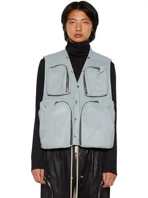 Rick Owens Rick Owens Porterville Cargo Vest Pale Blue