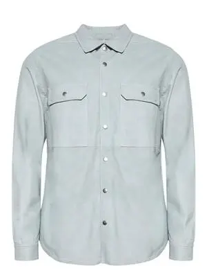 Rick Owens Porterville Outershirt Lemon Pale Blue