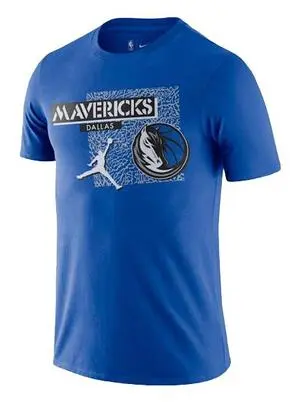JORDAN Dallas Mavericks Essential Statement Drifit T-shirt - Blue