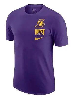 Nike Nba Los Angeles Lakers T-shirt - Purple/yellow