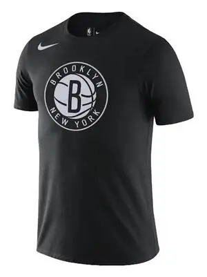 Nike Nba Brooklyn Nets Logo Drifit T-shirt - Black/white