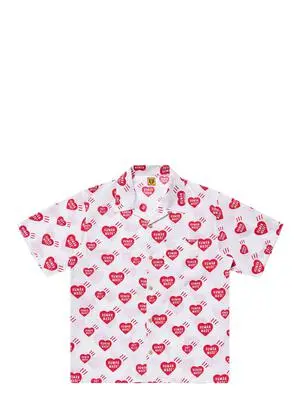 HUMAN MADE Heart Pattern Aloha Shirt - White