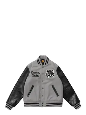 HUMAN MADE Varsity Jacket - Grey