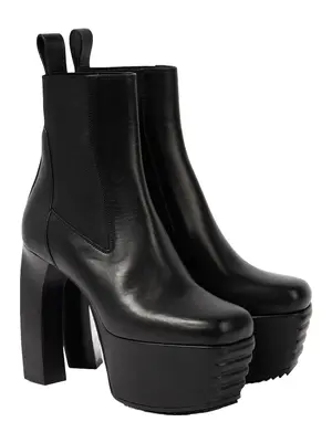 Rick Owens Porterville Beatle Ankle Boots - Black