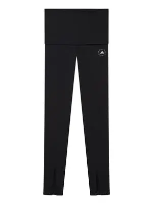 Stella McCartney Truestrength Split Cuff Yoga Leggings - Black