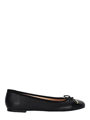 DUNE Leather Pumps With Bow Detailing - Black Leather