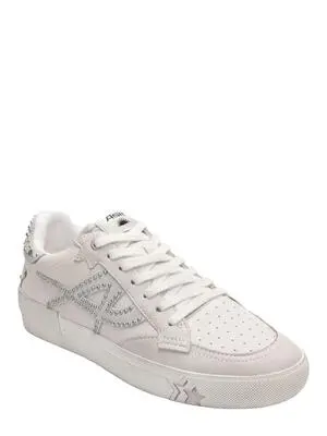 Ash Moonlight Stud Sneakers - Beige/white/grey
