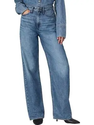Rag & Bone Featherweight Logan Wide-leg Jeans - River