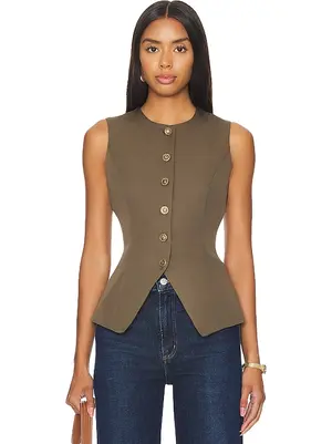 SNDYS X Emiliana Top - Khaki