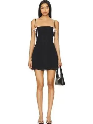 MORE TO COME Carson Mini Dress - Black
