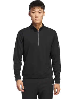 Adidas Lightweight Half-zip Top - Black