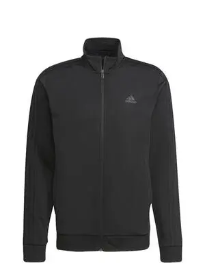 Adidas Essentials Warm-up 3-stripes Track Jacket - Black / Black