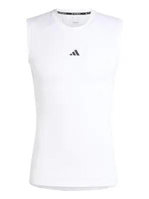 Adidas Techfit Compression Sleeveless Training Tee - White