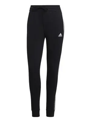 Adidas Essentials 3-stripes Fleece Pants - Black / White