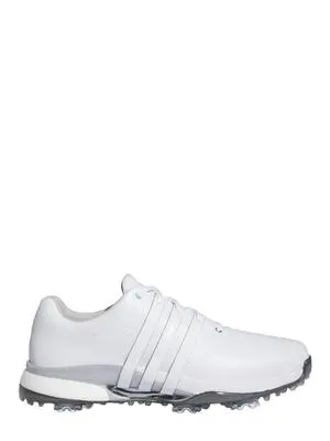 Adidas Tour360 24 Golf Shoes - Cloud White / Cloud White / Silver Metallic