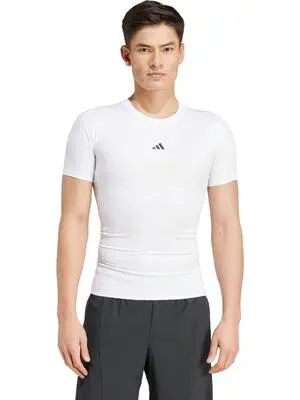 Adidas Techfit Compression Training Tee - White